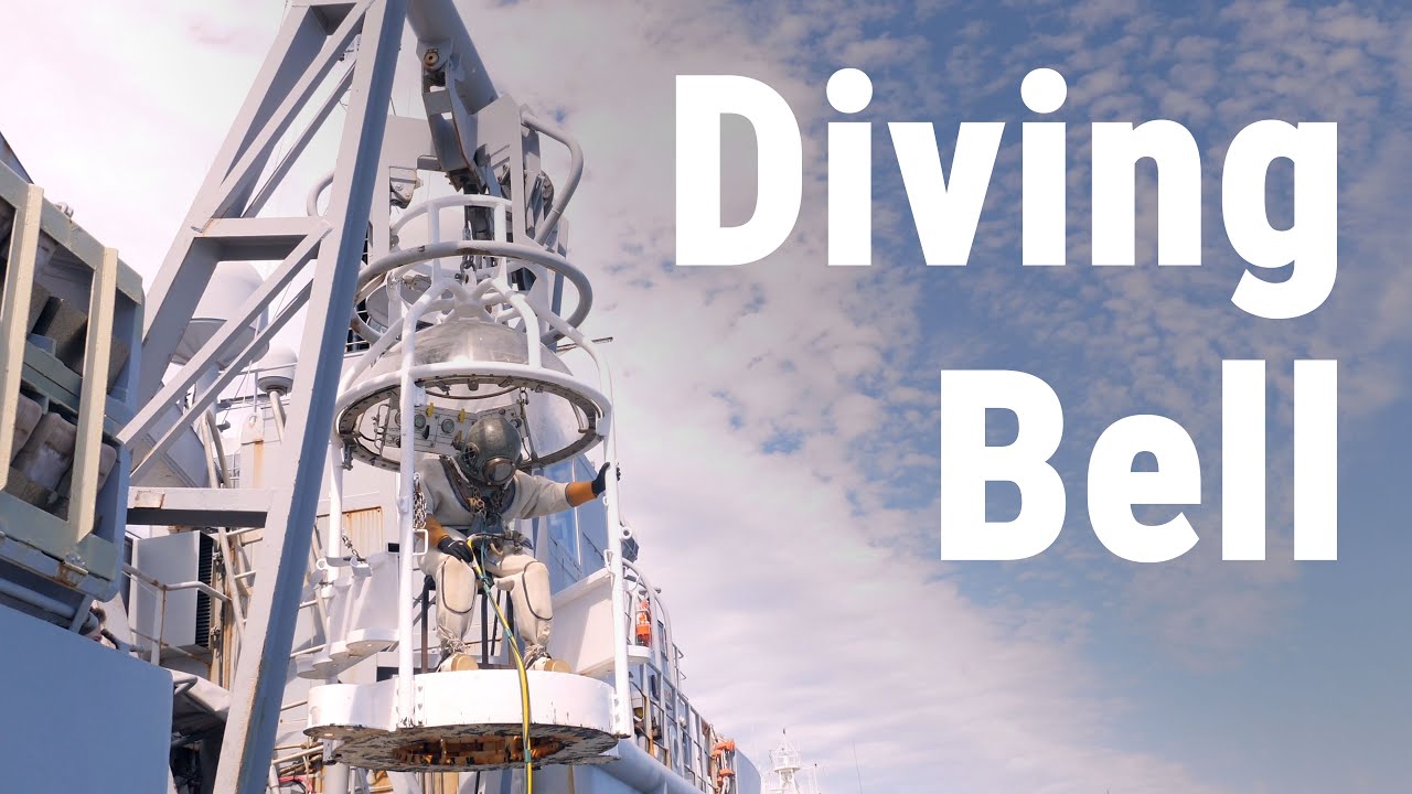 Diving bell test with a standard dress diving suit - YouTube