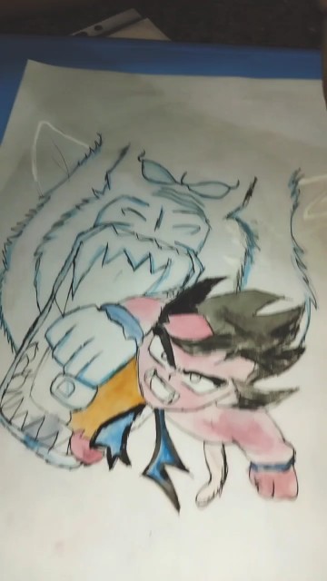 Drawing Goku Ultra Instinct with Great Ape Oozaru ||Dragon ball Z ...