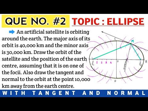 HOW TO DRAW ELLIPSE BY ARC OF CIRCLE METHOD (QUE.NO.2) IN ENGINEERING ...