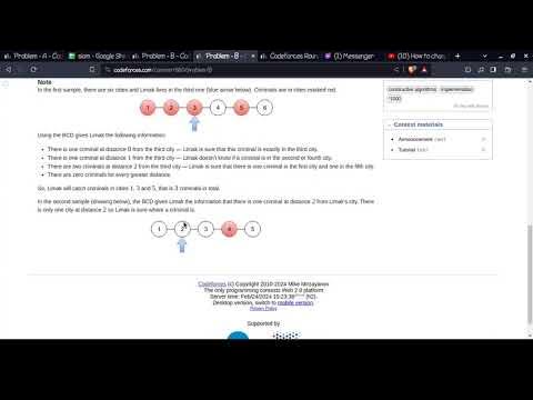 Codeforces Round 356 (Div. 2)||Bear and Finding Criminals - YouTube