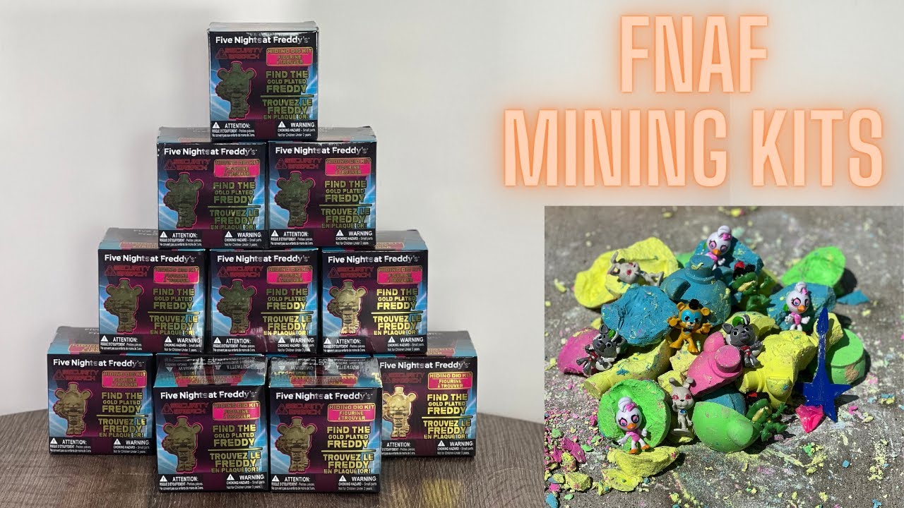 Five Nights at Freddy's Mining Kits (1:48 Gets a Rare Golden Freddy ...