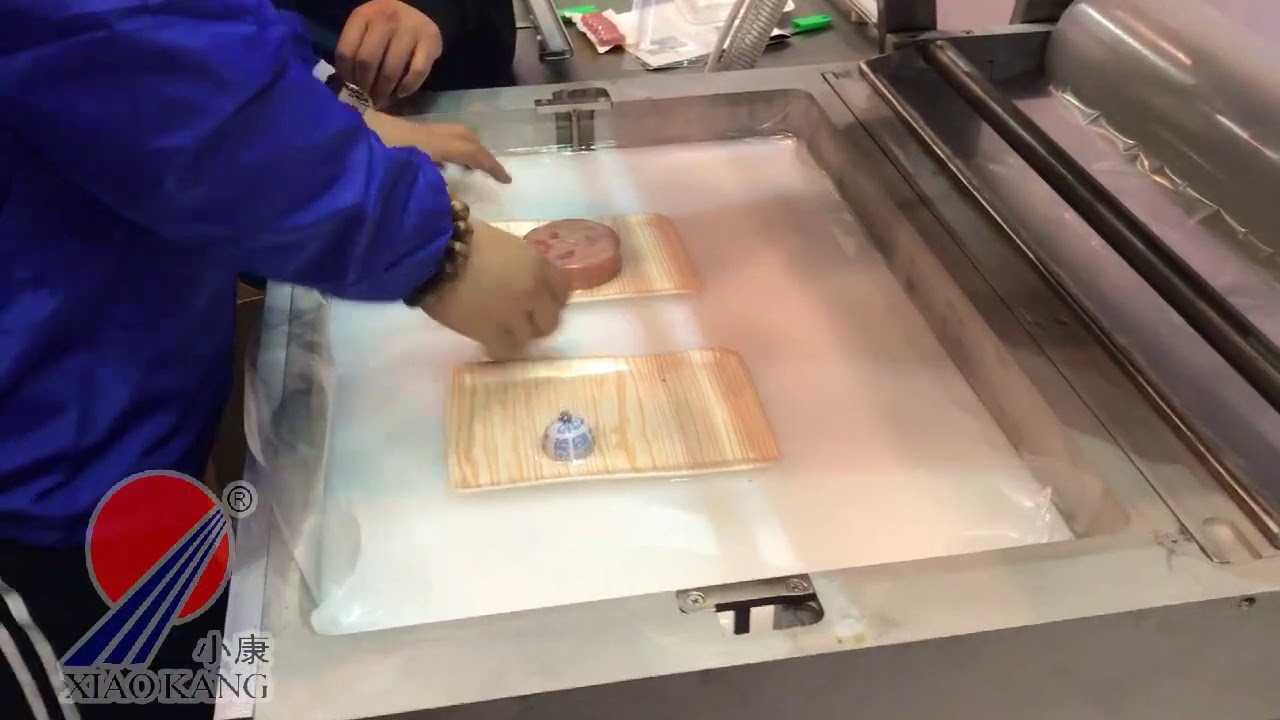Ham sausage-H ZT 760 Vacuum Skin Packaging Machine - YouTube