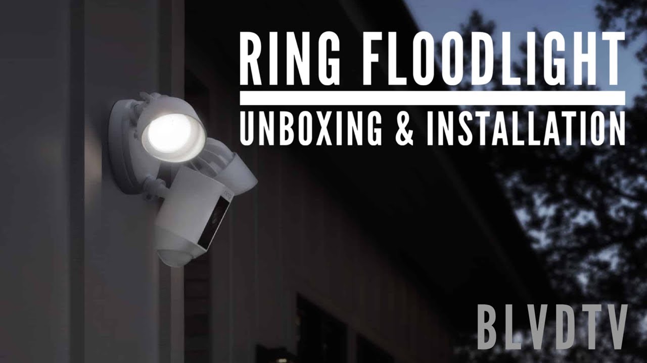 Ring Floodlight Unboxing & Install - YouTube