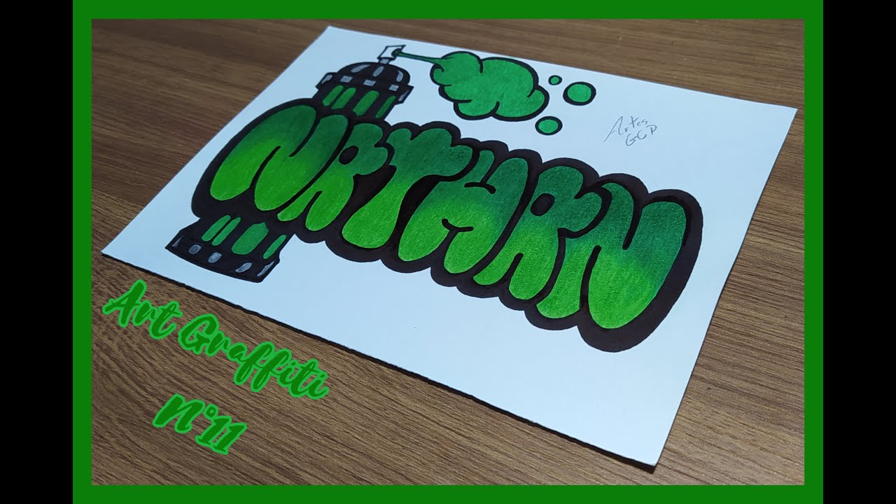 N°11 Desenhando e colorindo nome Nathan no estilo Art Graffiti (Speed ...