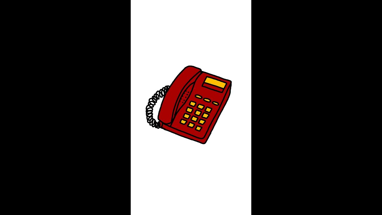 Cara menggambar telepon - How to draw Telephone - YouTube