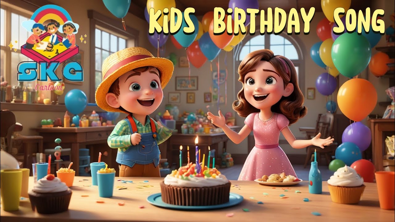 Birthday song | Kids song | English cartoons | kids birthday | Nursery ...