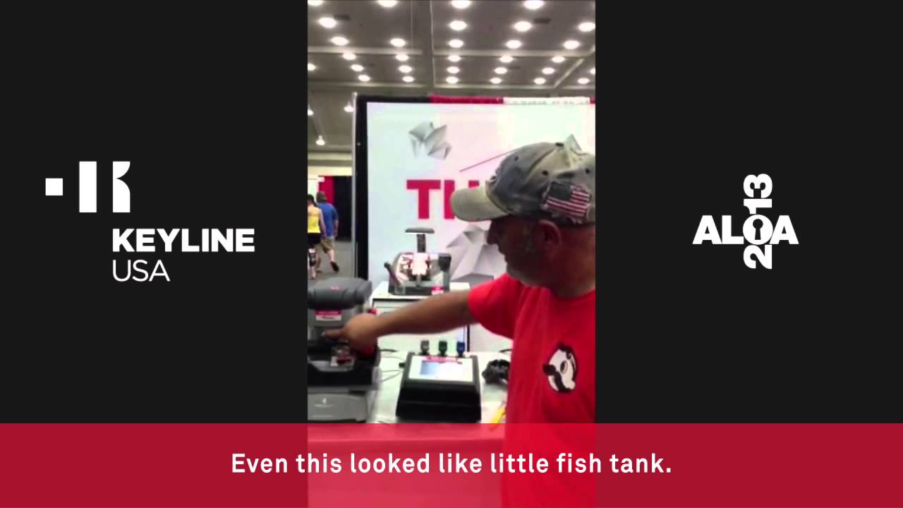 Keyline USA | 994 Laser key cutting machine - YouTube