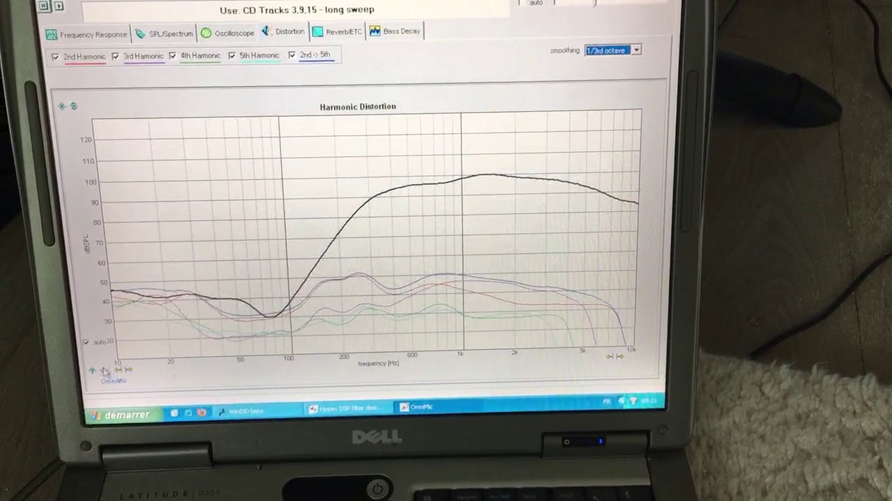 Hendrik ATC sm75-150 16S distortion measure 1 - YouTube