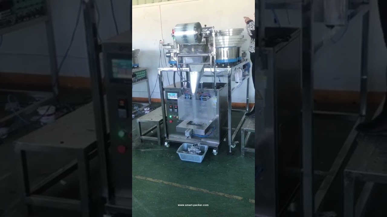 Automatic 6 bowls mixed material counting filling bag packing machine for linking bags pouches ...
