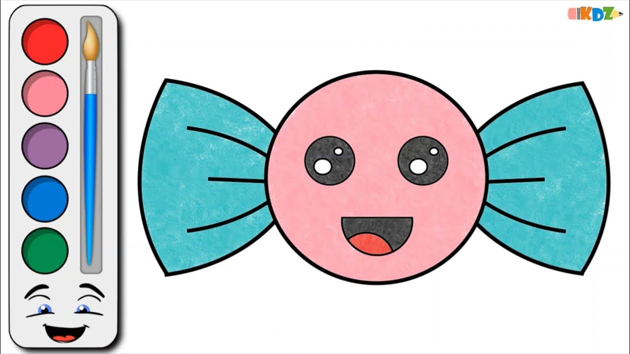 How To Draw Cute Candy Easy Step By Step | Cute Candy Drawing And ...