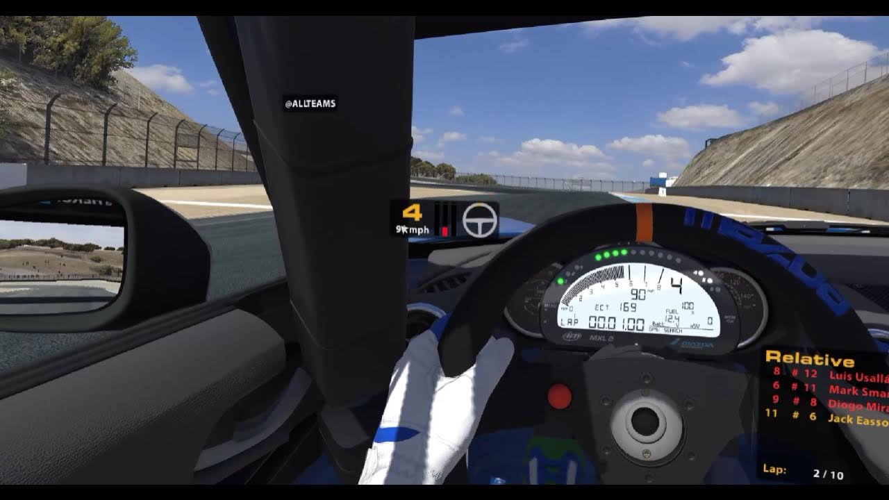 iRacing Motorsport Simulator Race 16 - Mazda MX-5 - Laguna Seca - YouTube