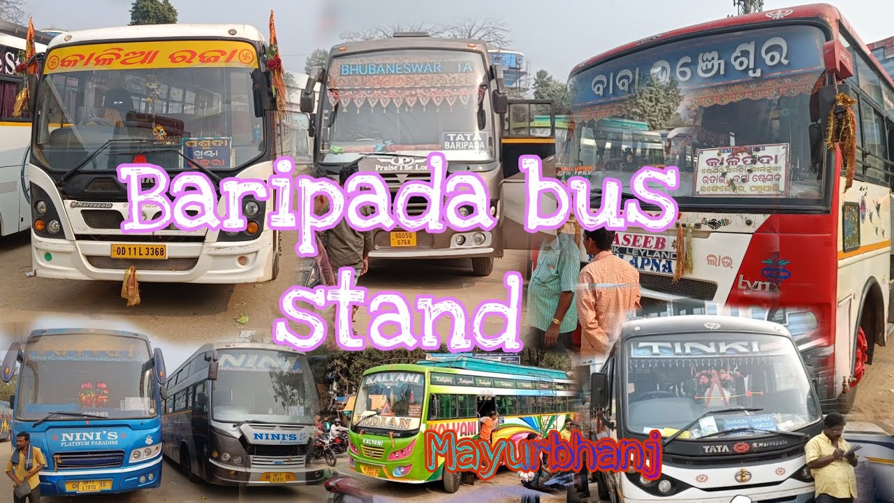Day view of Baripada bus stand, Mayurbhanj crowded bus stand of ...
