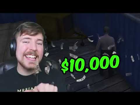 GTA-5'te 1 Kişi vs 10 Avcı ( MrBeast Türkçe Dublaj ) Para Kazanma !