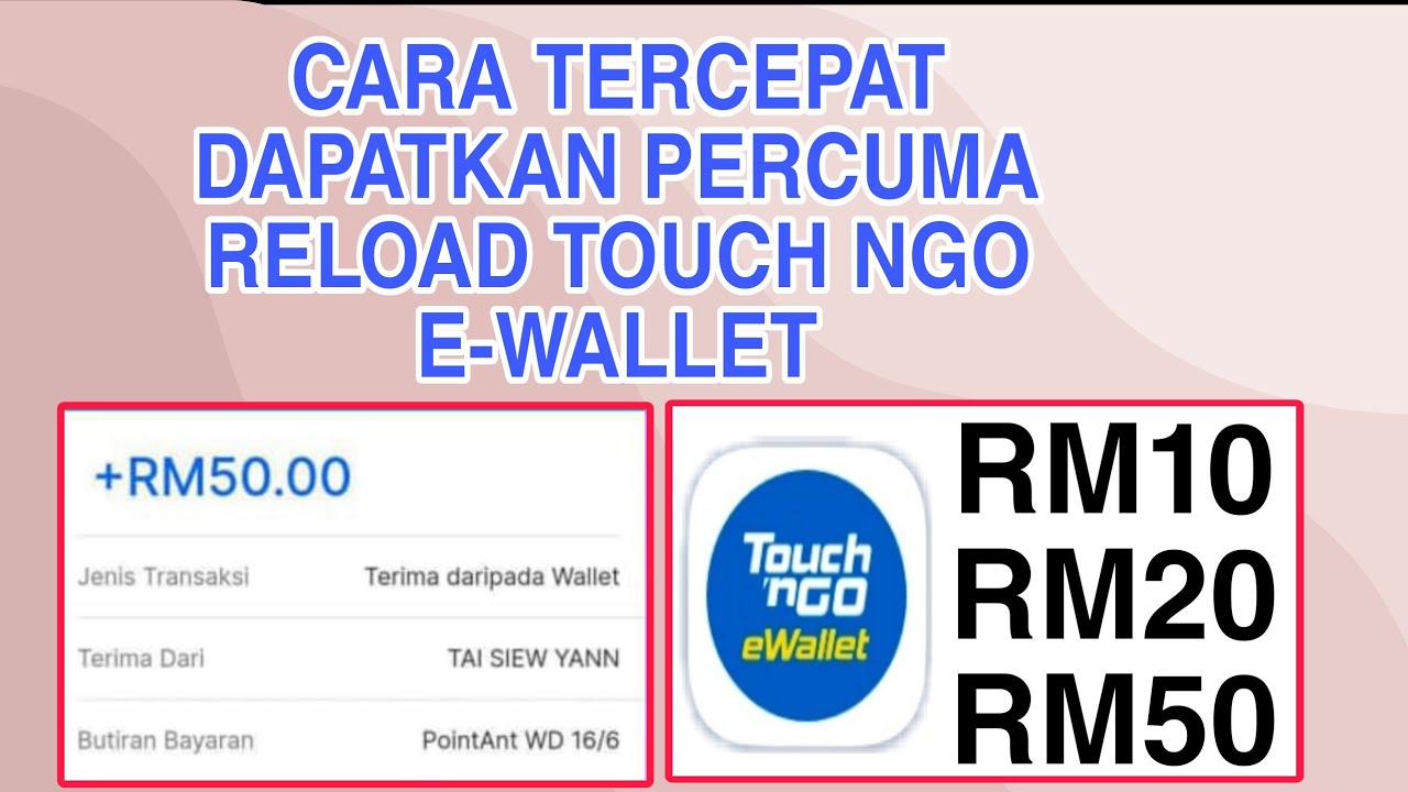Reload Touch ngo percuma #tanpamodal #buatduitpercuma #aplikasibuatduit ...