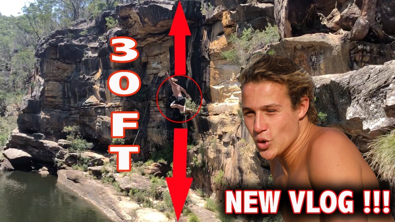 INSANE 30 FT JUMP ROCK !! (VLOG) - YouTube