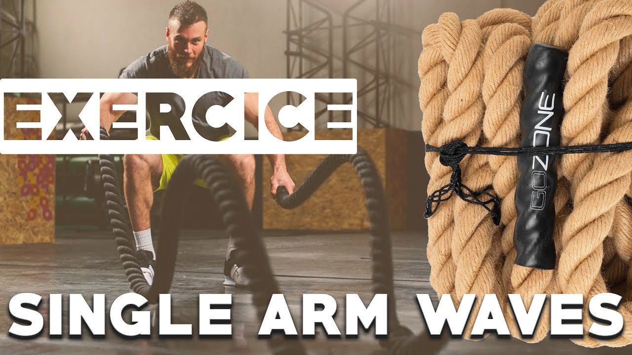 Battle ropes - Exercise - Single arm waves - YouTube