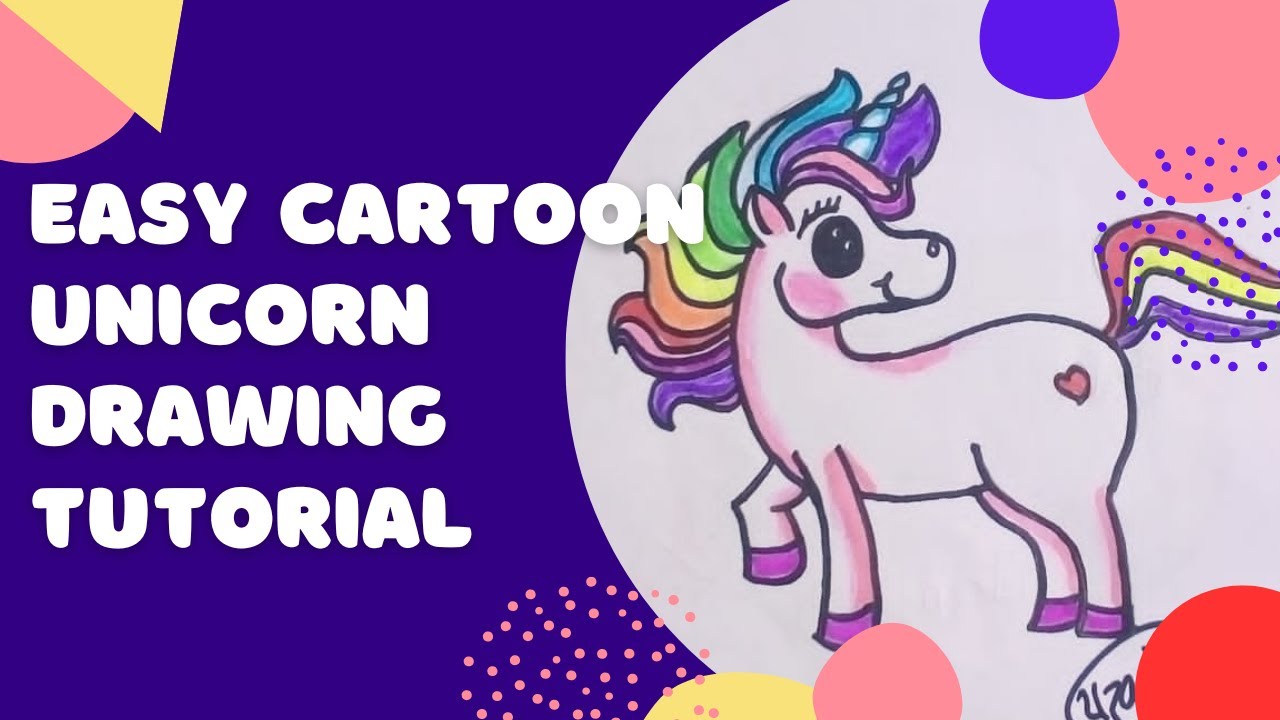 Easy Unicorn Drawing Tutorial 😇 | Easy & step-by-step | By Sheikhoo ...