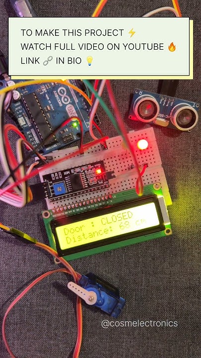 Automatic Door System 🚪 Cosmelectronics Arduino Arduinoproject Arduinoide Arduinotutorial