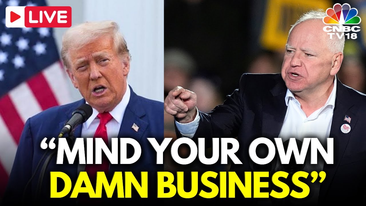 Tim Walz LIVE: Walz Lashes Out at Trump and GOP Leaders in Michigan ...