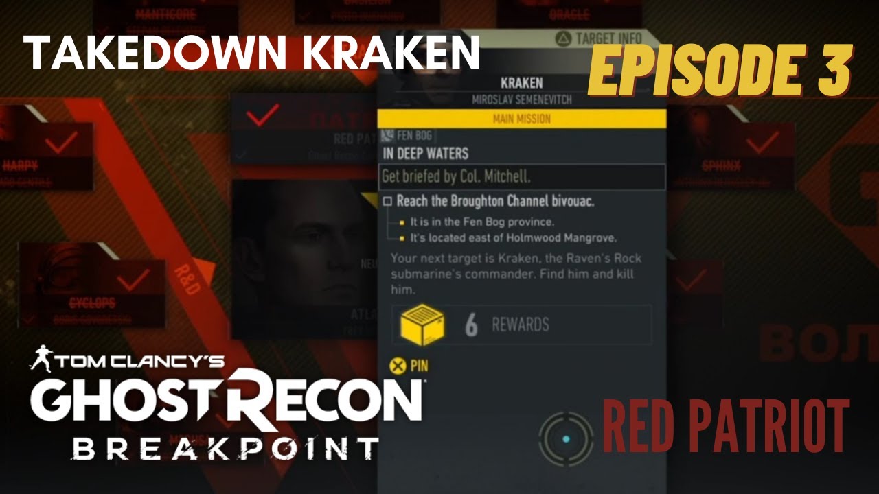 Ghost Recon Breakpoint: Red Patriot, Bodark | Takedown Kraken, Episode ...