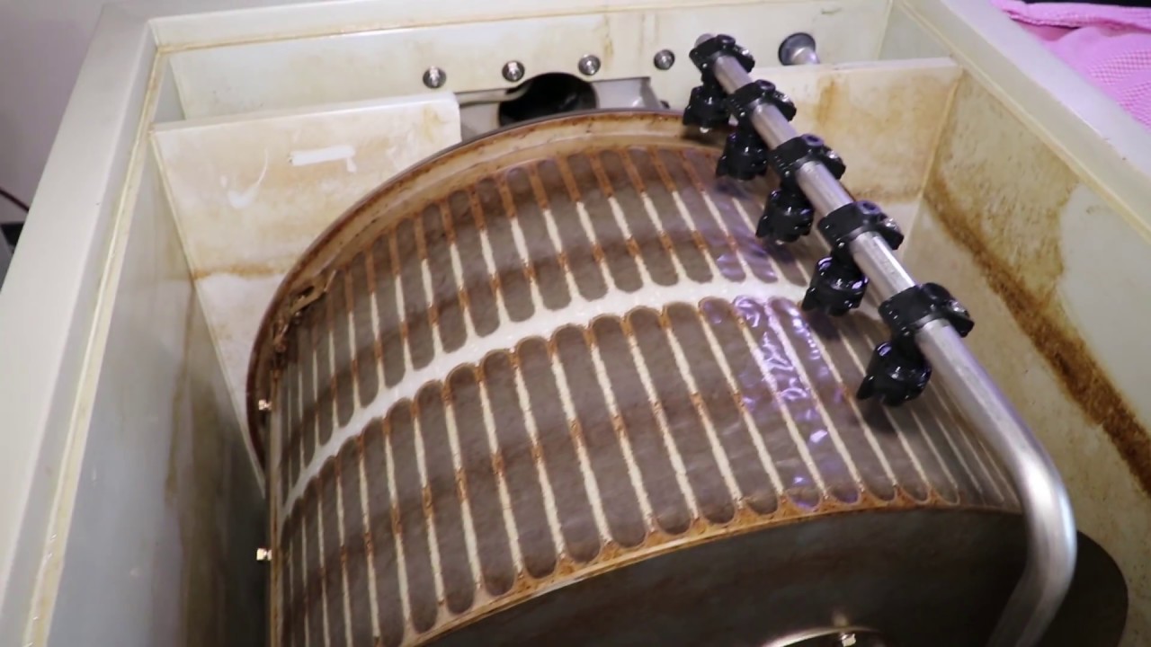 Installing a 40w Amalgam UV light in a drum filter - YouTube