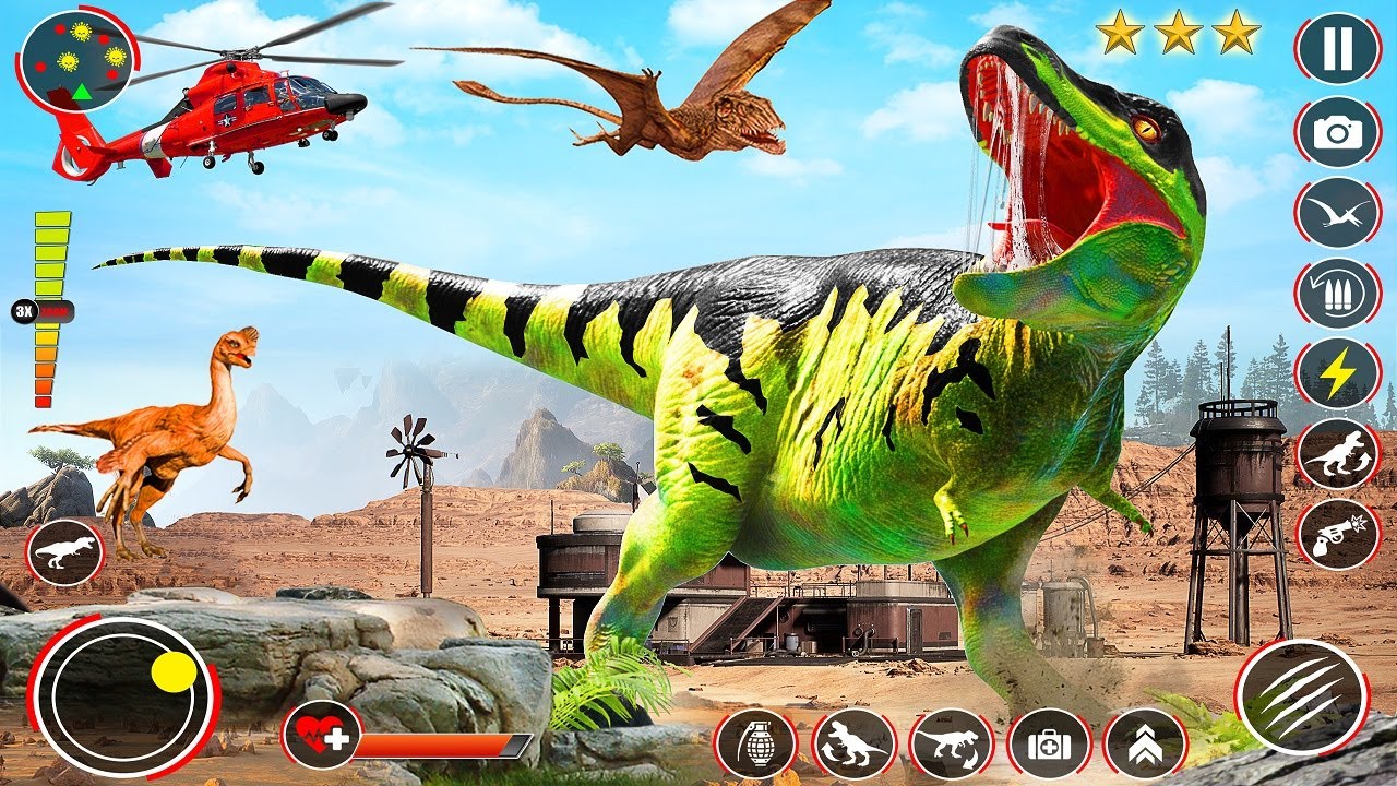 Realistic Dinosaur Game 3D Dino Hunter Game for Android gameplay 2023 # ...