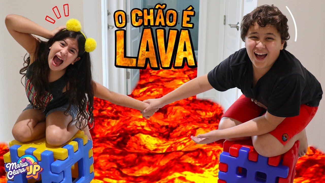 MÚSICA O CHÃO É LAVA 🔥 The Floor is Lava - Children Song by Maria Clara ...