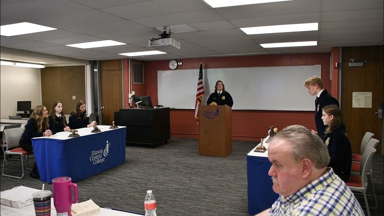 2025 Illinois FFA Conduct of Chapter Meetings - Waterloo FFA - YouTube