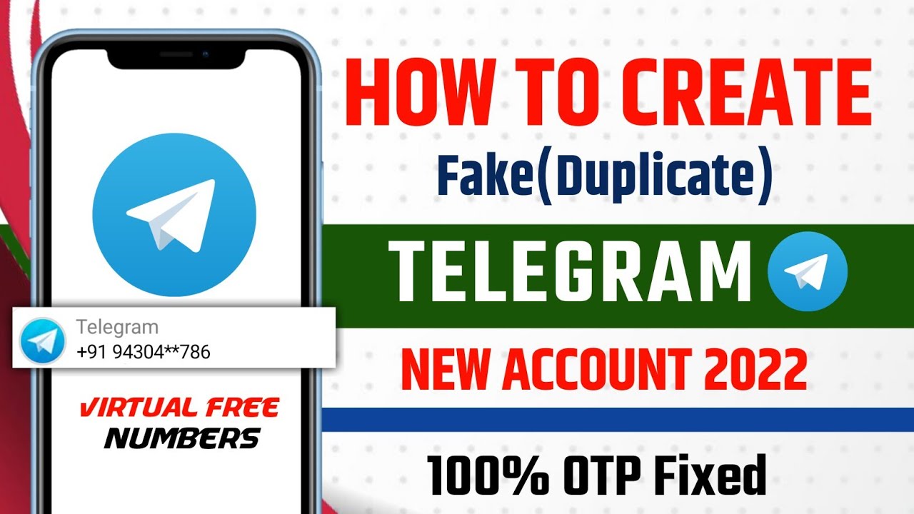 How To Create Fake Telegram Account 2023 ll How To Create Unlimited ...