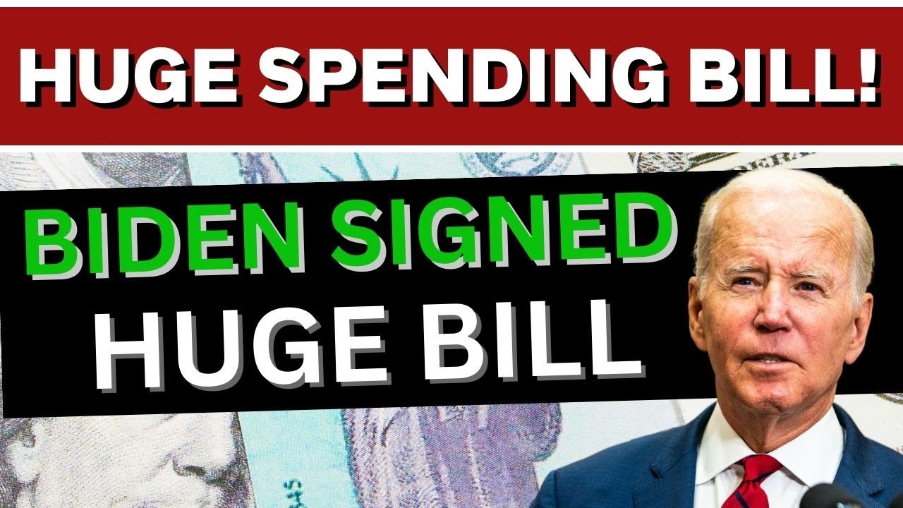 Biden Signs Huge Spending Bill - YouTube