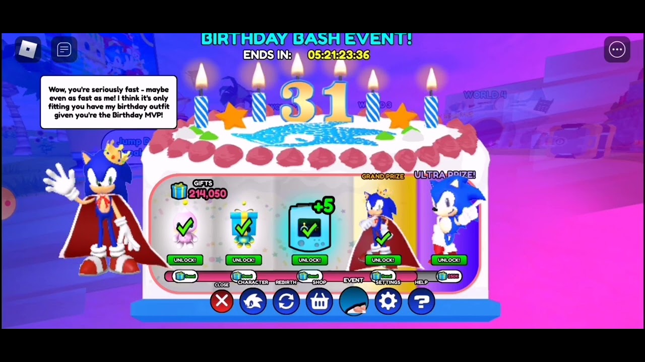 Finally, getting Classic Sonic in SSS/ Sonic Speed Simulator!! - YouTube