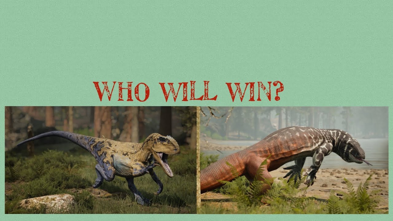 Megalania vs Metriacanthosaurus | path of titans - YouTube