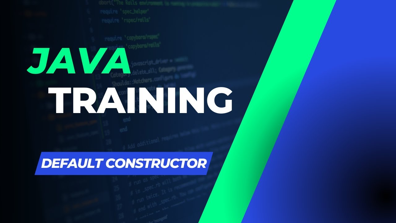 Java Programming Default Constructor Types Of Constructor Default 5681