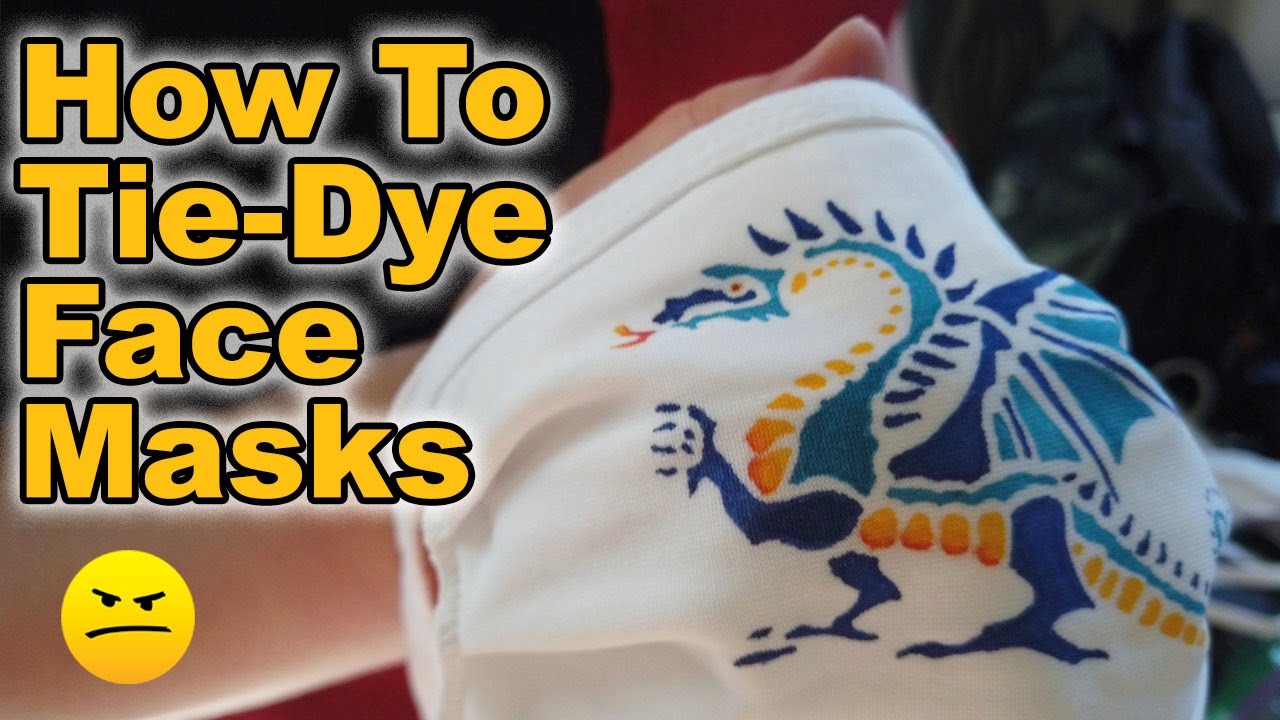 DIY Tie Dye Face Masks for Colorful Protection - YouTube