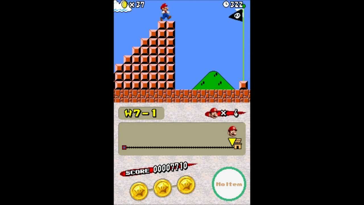 New Super Mario Bros. The lost levels - NSMB hack (World 7 (1-1)and shy ...