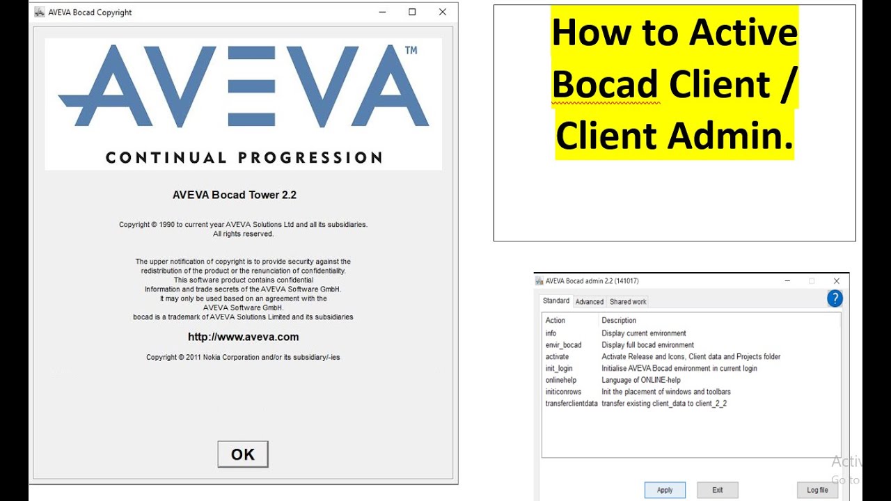 How to active Bocad client. AVEVA Bocad Software Tower Design | Bocad ...