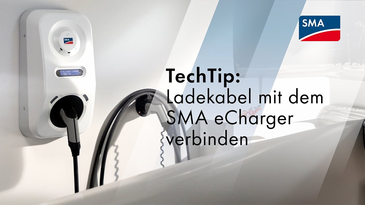 TechTip: Ladekabel mit dem SMA eCharger verbinden - YouTube