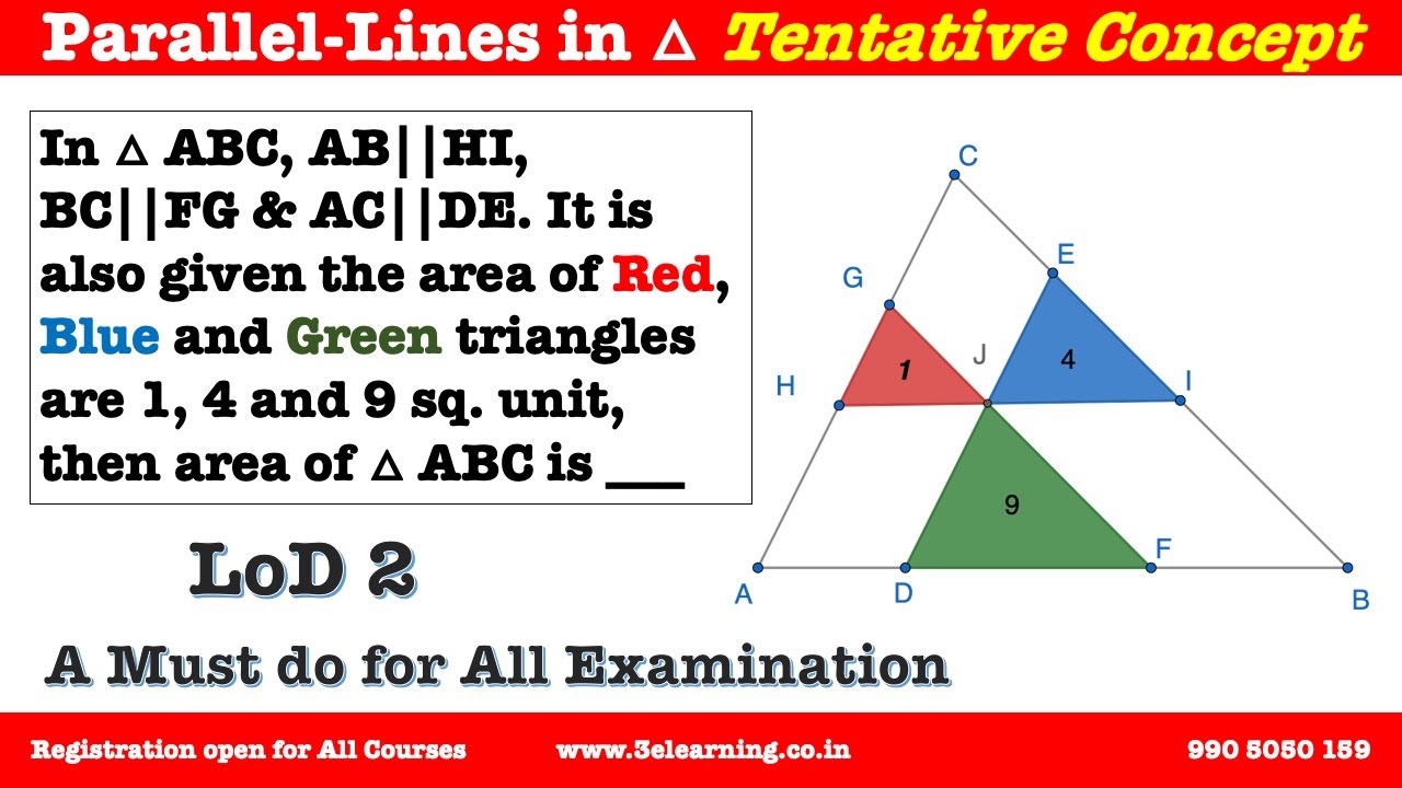 Geometry : Parallel Lines in Triangle : Must Solve Homework: Tentative ...