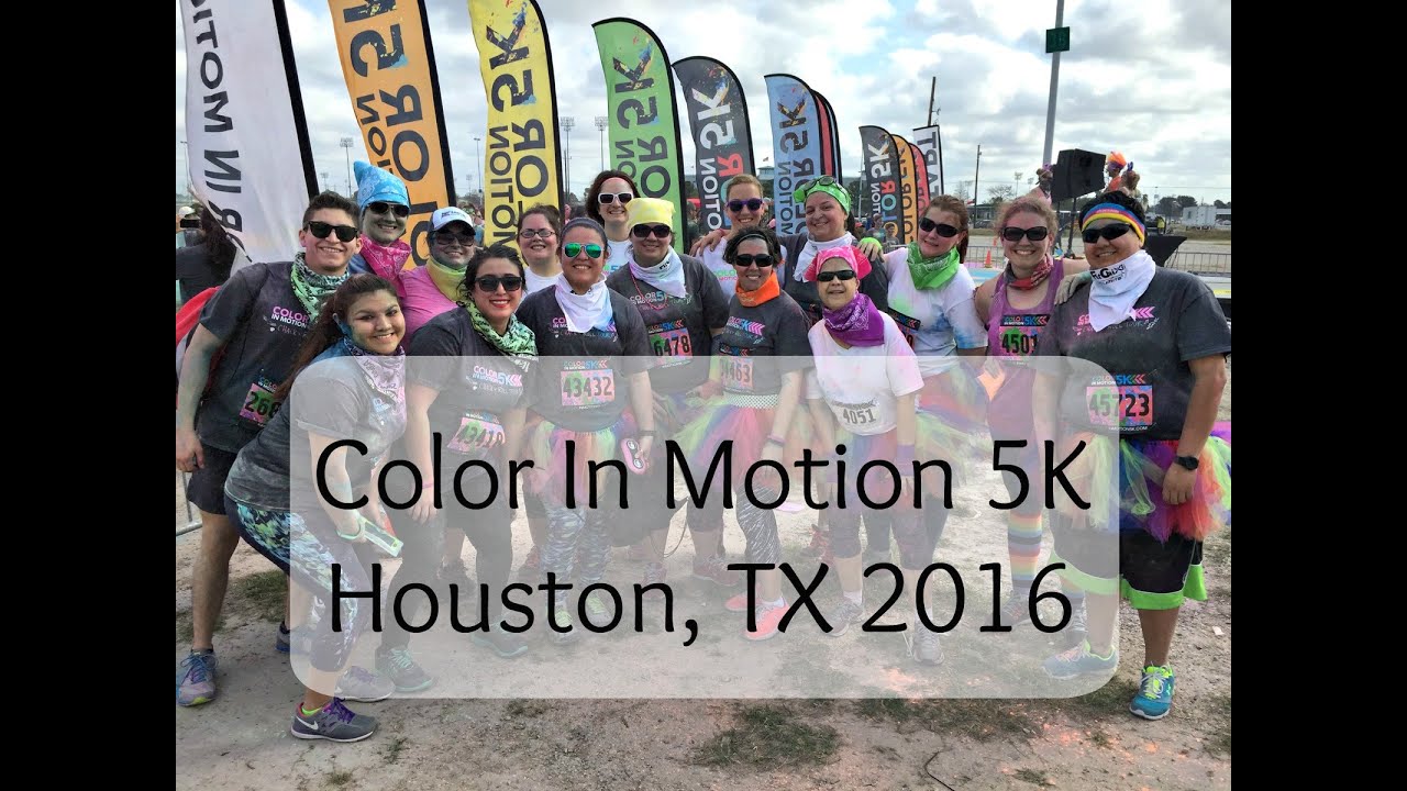 Color In Motion 5k Houston 2016 - YouTube