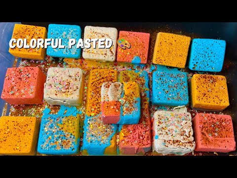 Cornstarch Pasted Blocks 🎨 | So Satisfying ASMR - YouTube