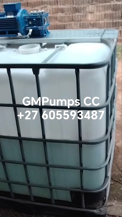 IBC variable speed mixer. Sold by GM Pumps CC South Africa #SAFLUID.ONLINE - YouTube