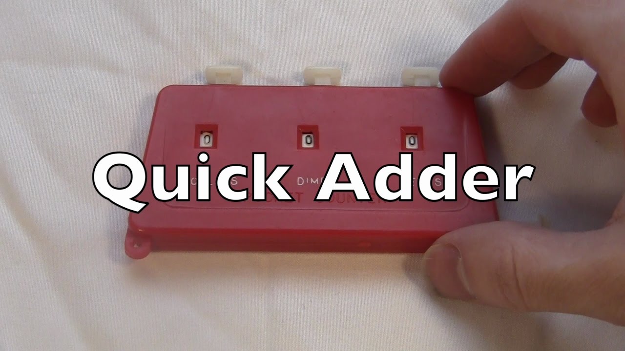 Quick Adder (Pocket Counter) Review / HowTo - YouTube