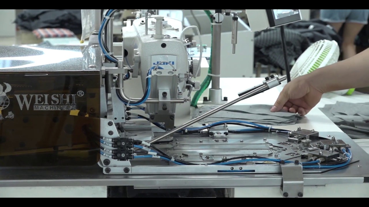 WS-8600 SLEEVE PLACKET SEWING MACHINE - YouTube