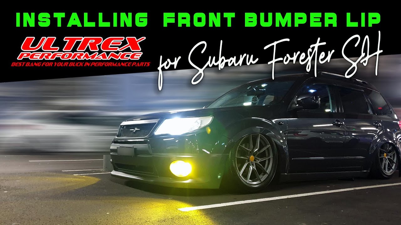 Ultrex Performance Front Bumper Lip Installation for Subaru Forester SH V206 - YouTube