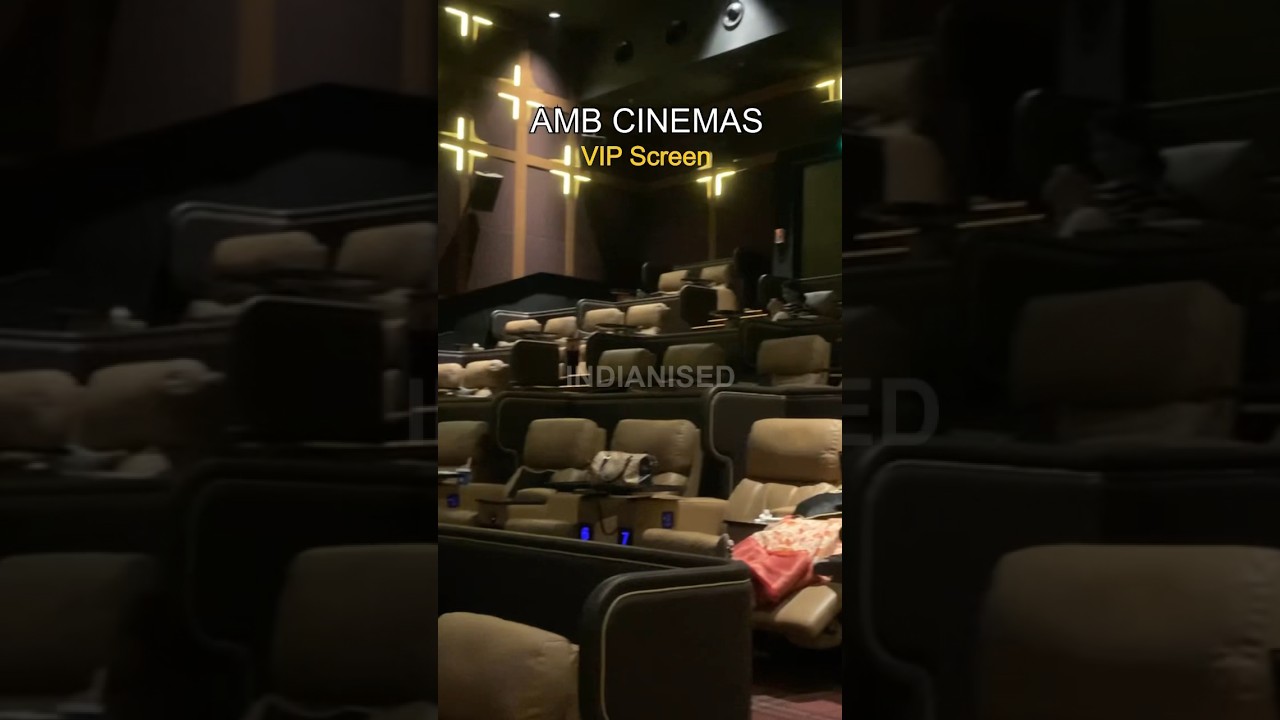 AMB Cinemas VIP screen- recliners only Royal screen #ambcinemas #salaar ...