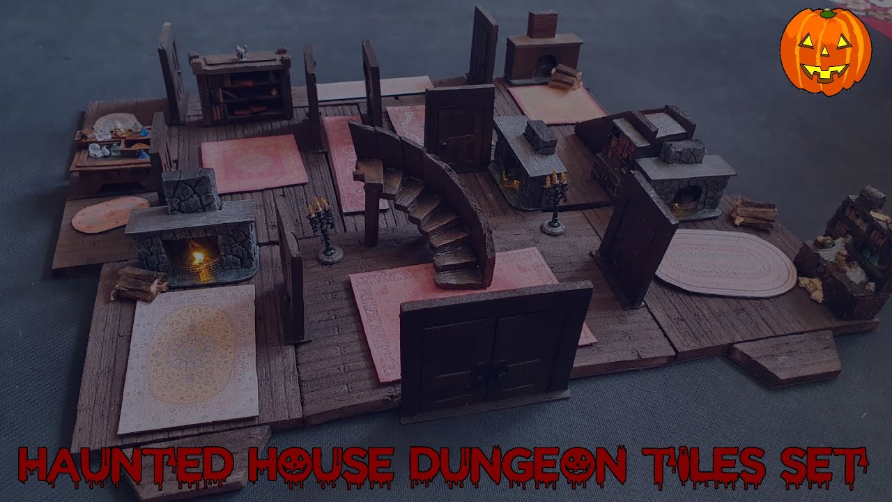 Haunted House Dungeon Tile Set for Dungeons and Dragons - YouTube