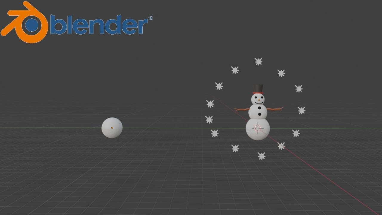 Making a Snowman in Blender - YouTube