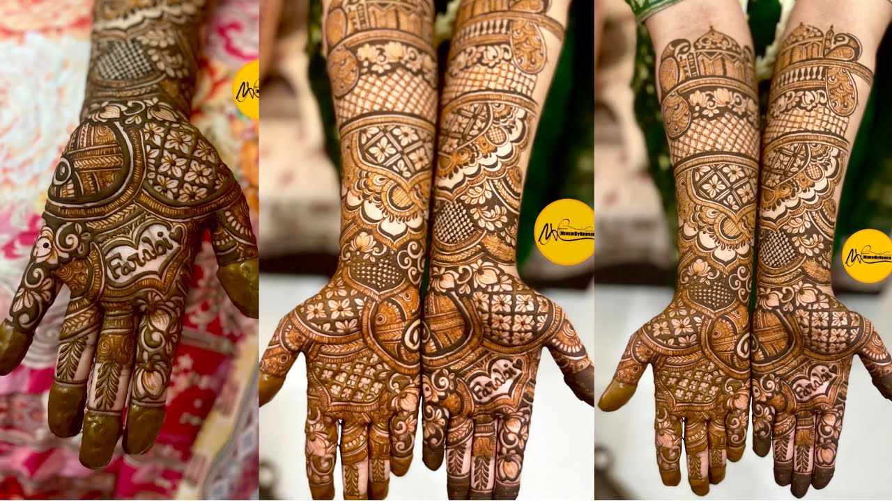 Peacock and Royal Mahal Style Bridal Mehendi Tutrorial | Mehedi By ...