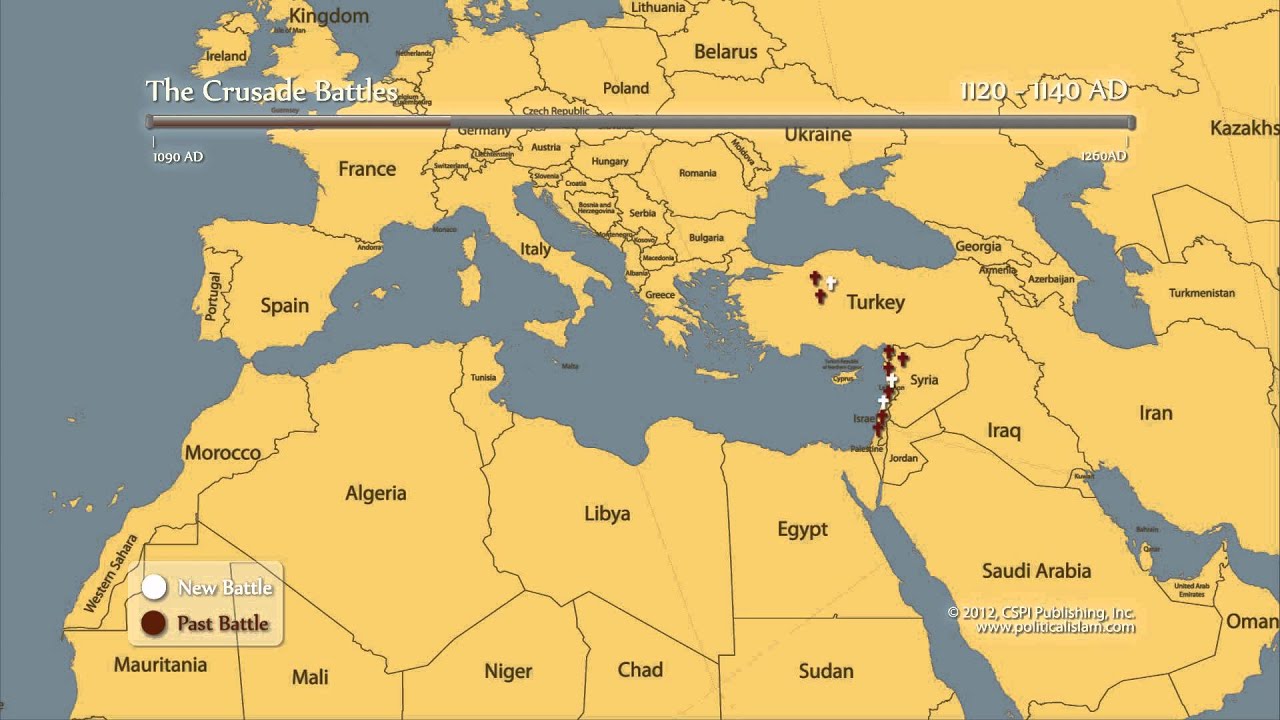 The Crusade Battles — 1090-1260 AD - YouTube