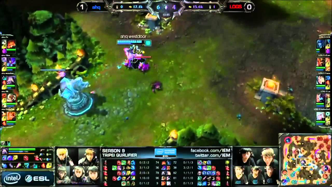 LoL - AHQ Esports vs. Logitech G Snipers - IEM IX Taipei - Taiwan Qualifier - Day 1 G2 - YouTube
